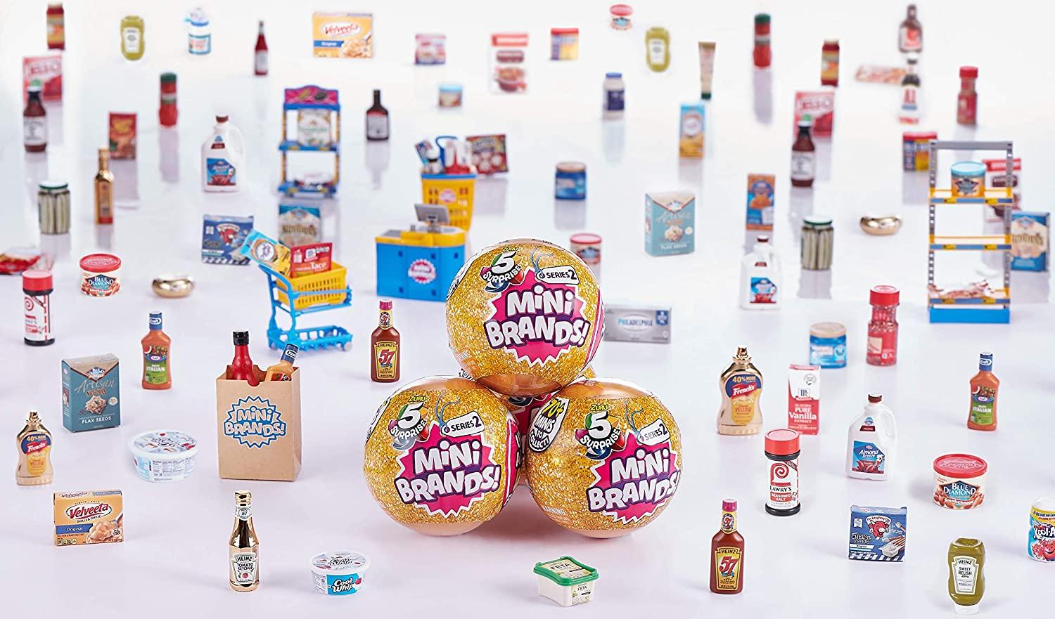 5 SURPRISE Mini Brands Mystery Capsule Real Miniature Brands ...