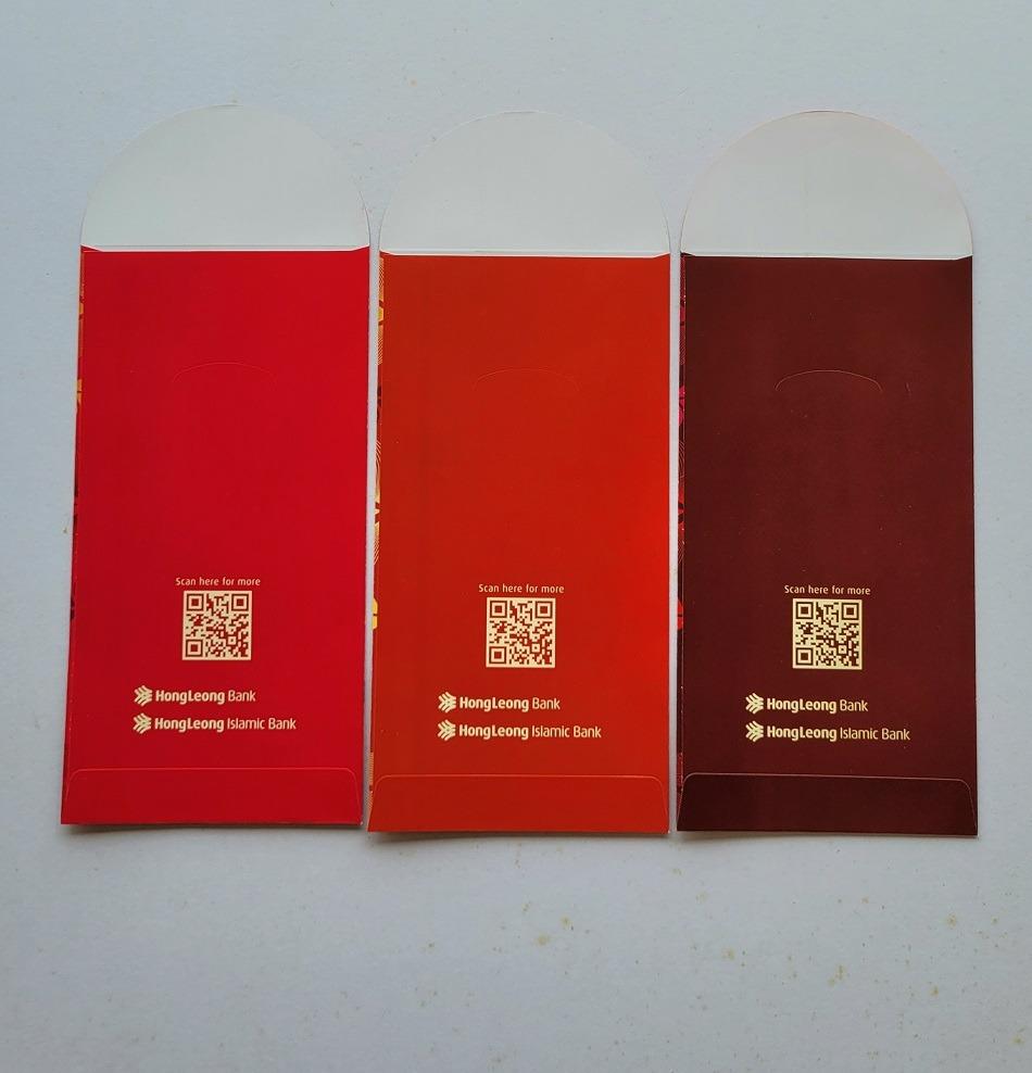 6 pcs Hong Leong Bank Islamic Bank Ang Pow Red Packet Lot 4, Hobbies ...
