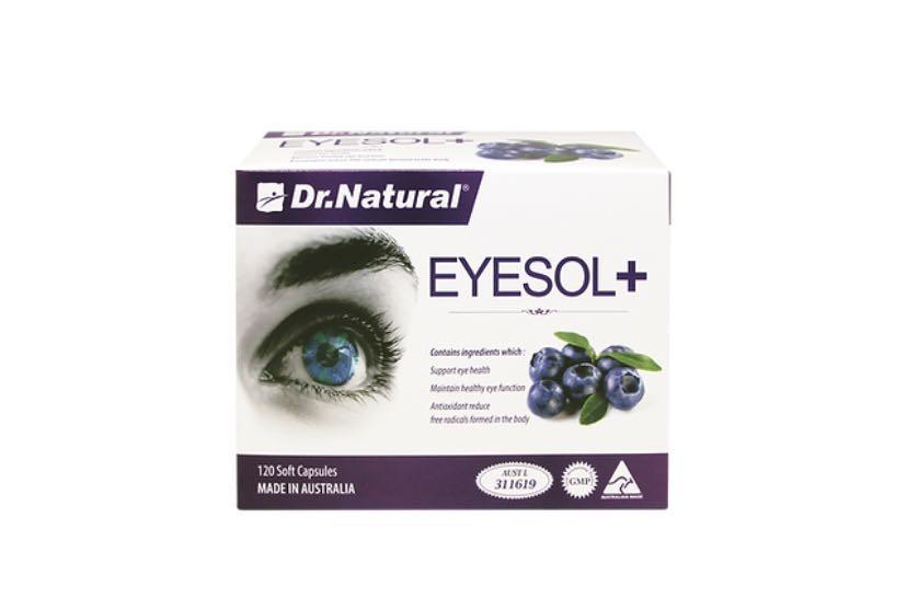 澳洲 GMP 認可 (Dr natural) Eyesol 預防白內障藍莓護眼素加葉黃素10000mg 120粒裝, 健康及營養食用品, 健康 ...
