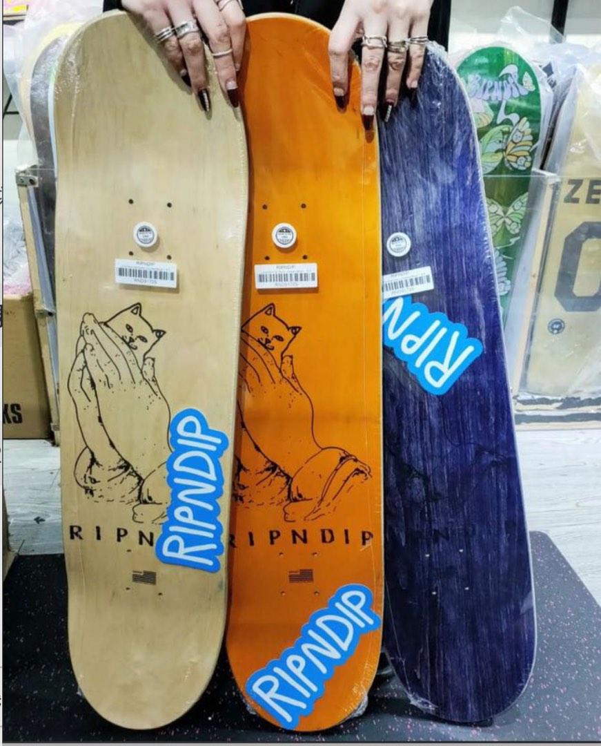 花式滑板 Ripndip Lord Nermal Board (Blue/Green) Skateboard deck 中指貓 砂紙 單板 ...