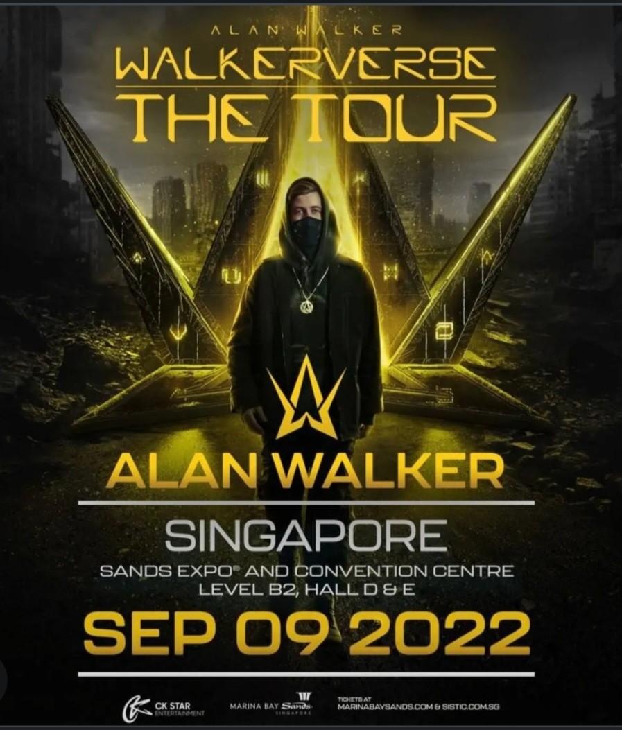 Alan walker ticket, Tickets & Vouchers, Event Tickets on Carousell