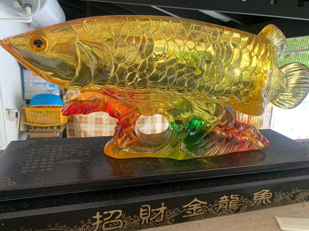 Antique Arowana display for good luck, Furniture & Home Living, Home ...