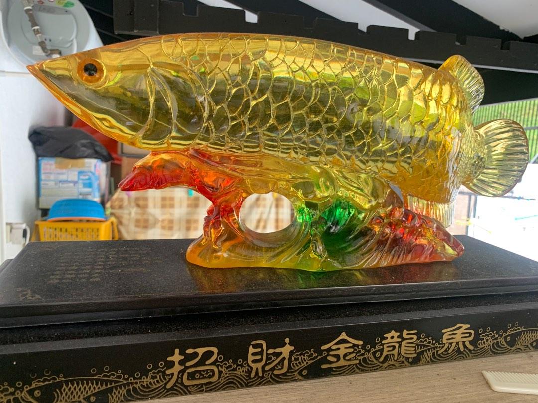 Antique Arowana display for good luck, Furniture & Home Living, Home ...