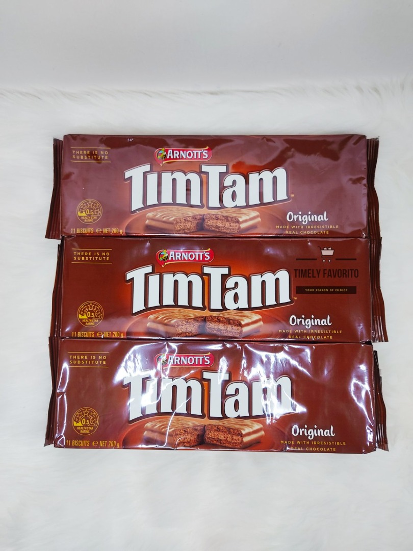 Arnott's Tim Tam Original 200g, Food & Drinks, Packaged & Instant Food ...