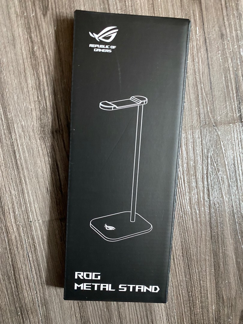 Asus 華碩 ROG Metal Stand 耳機架 耳機支架, 電腦＆科技, 桌上電腦 - Carousell