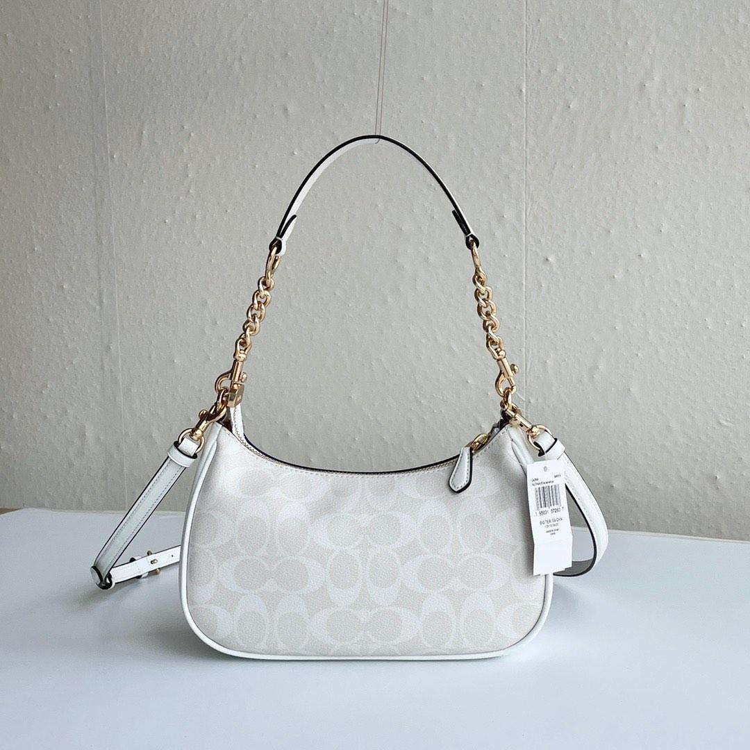 Authentic Coach CA548 Teri bag white monogram, Luxury, Bags & Wallets ...