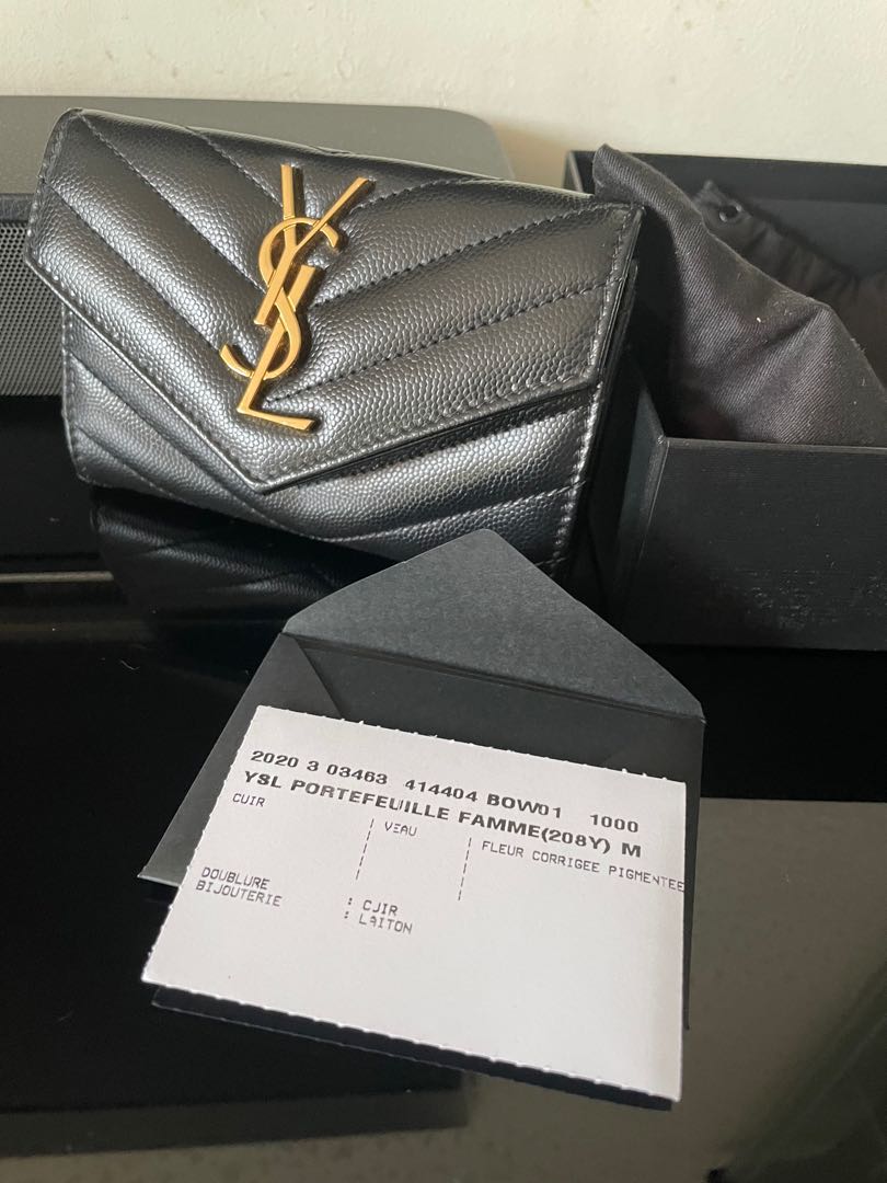 Authentic YSL Envelope Wallet, Luxury, Bags & Wallets on Carousell