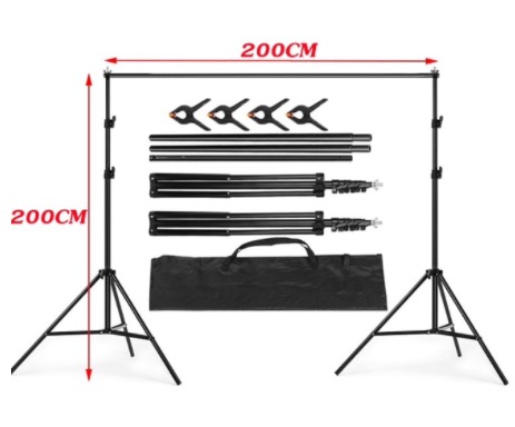 Backdrop portable foldable background white photography studio tripod ...