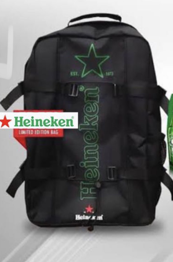 Backpack Heineken Limited Edition Bag), Men's Fashion, Bags, Backpacks ...