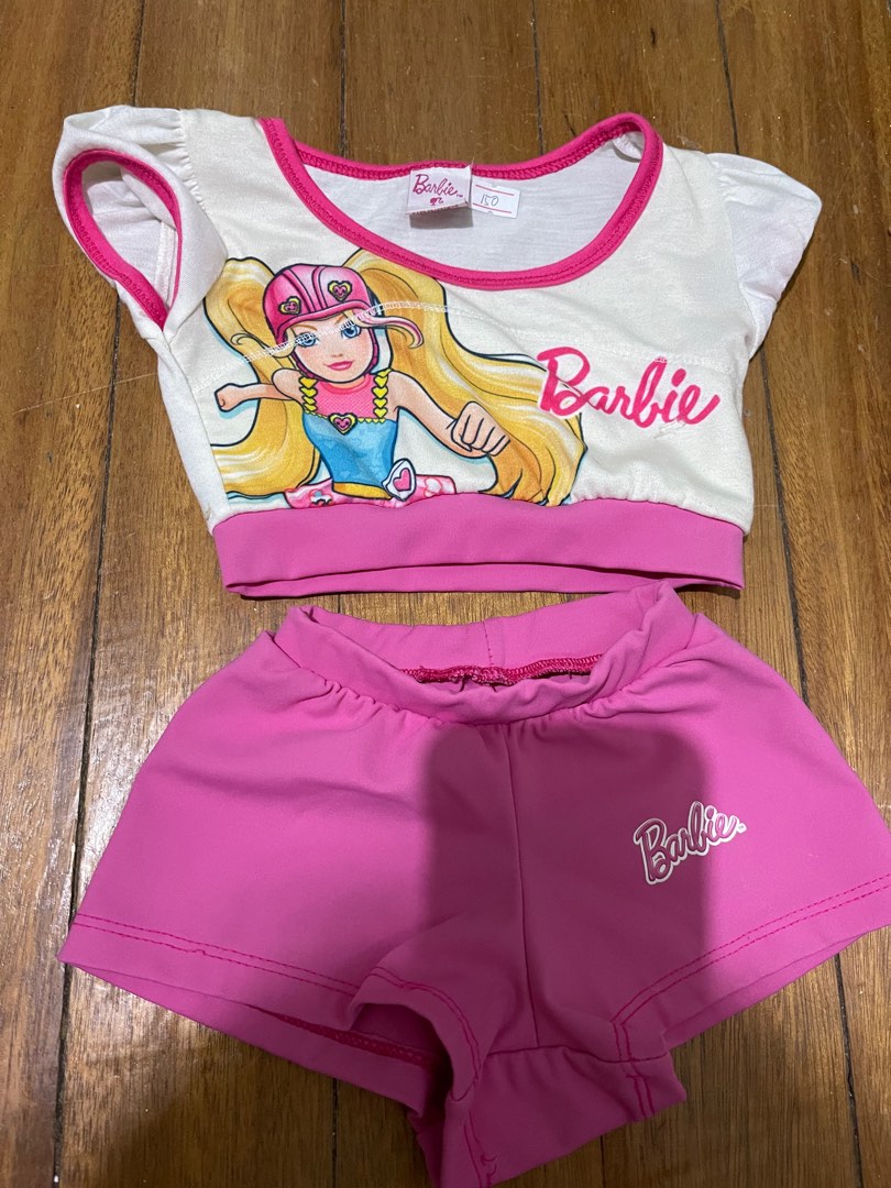 Barbie coords short, Babies & Kids, Babies & Kids Fashion on Carousell