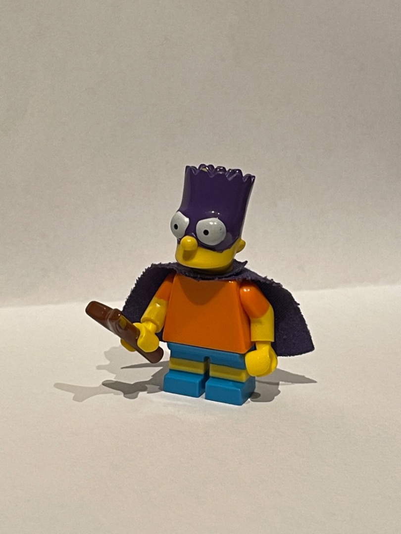 Bart Simpson Batman with stick (Lego), Hobbies & Toys, Toys & Games on ...