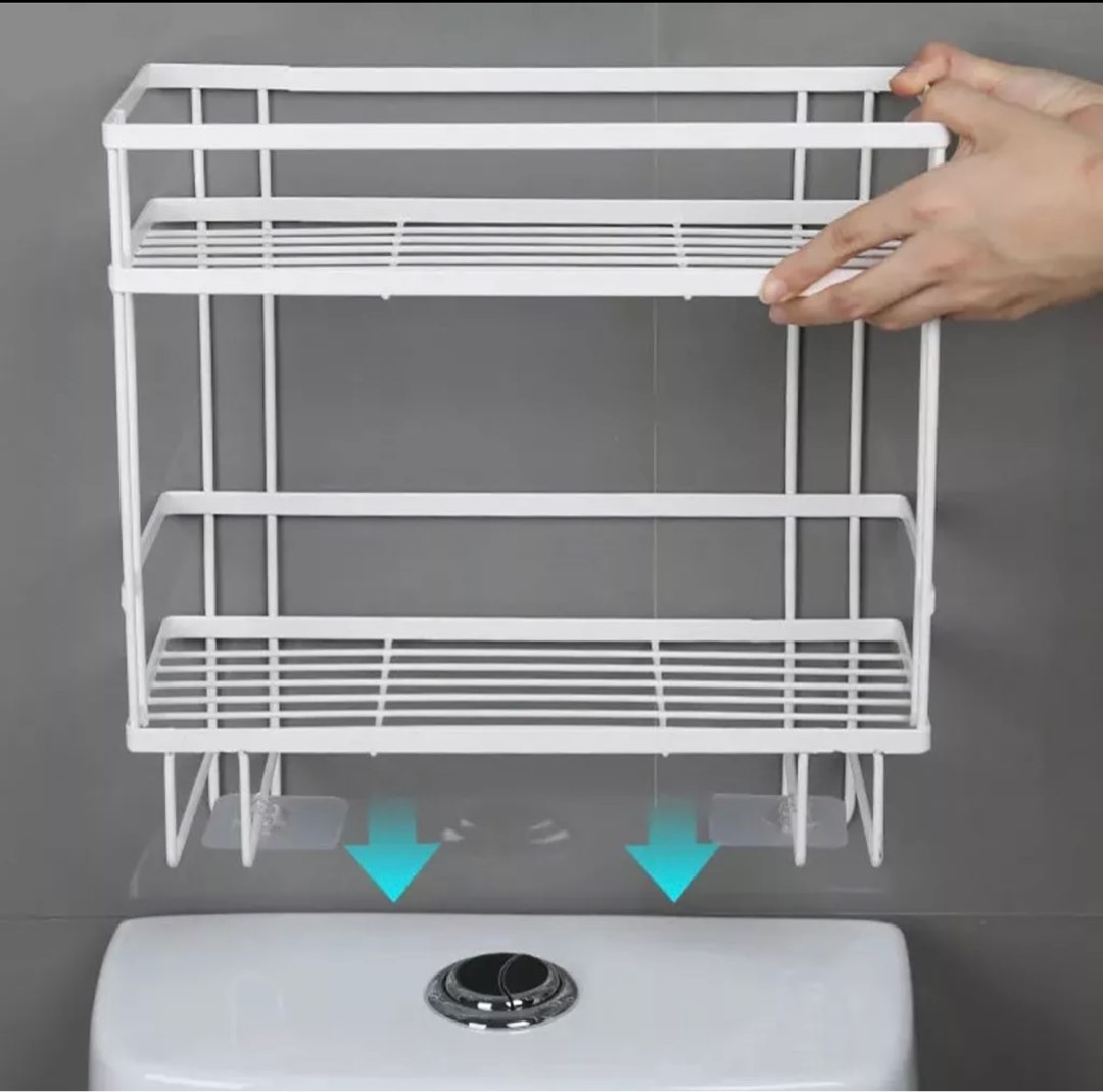 Bathroom Shelves/Rack Over Toilet Bowl, Furniture & Home Living ...