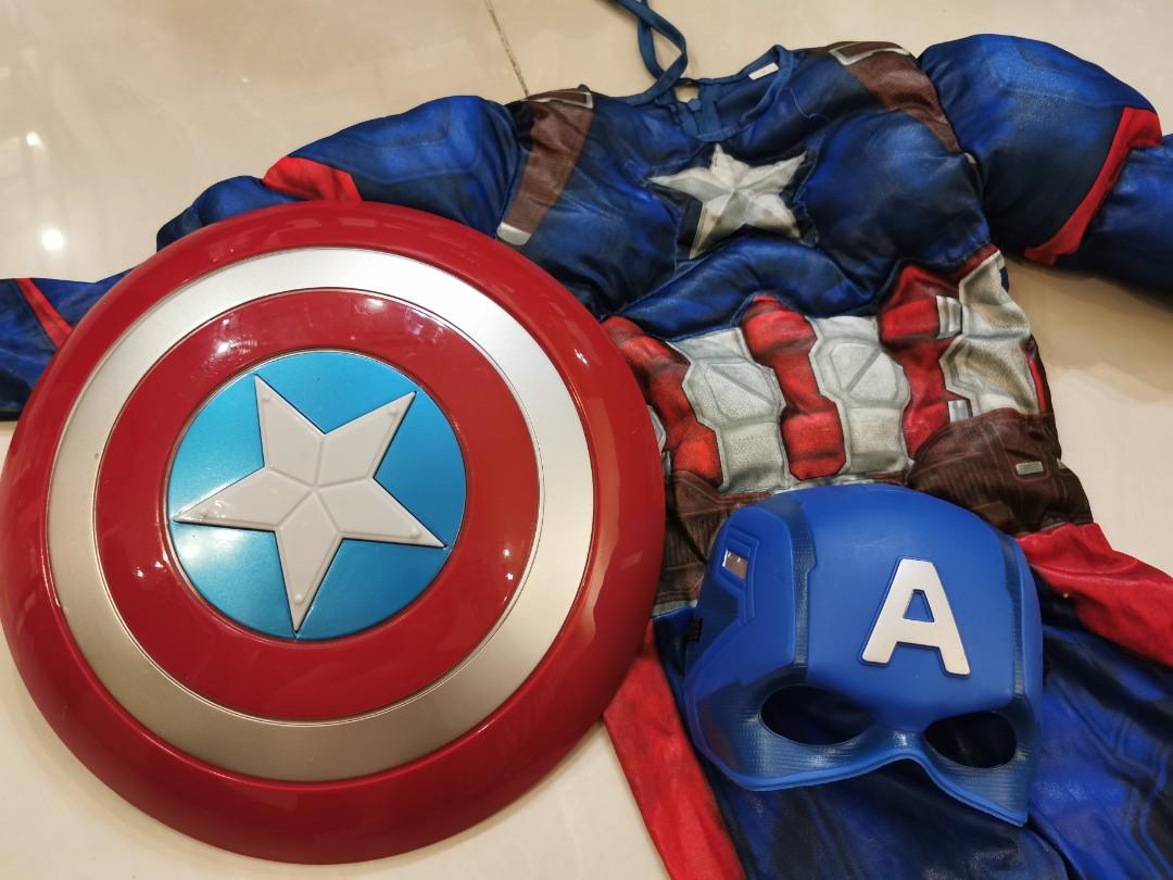 Batman Captain America Muscle PG mask costume capes suits, Hobbies ...