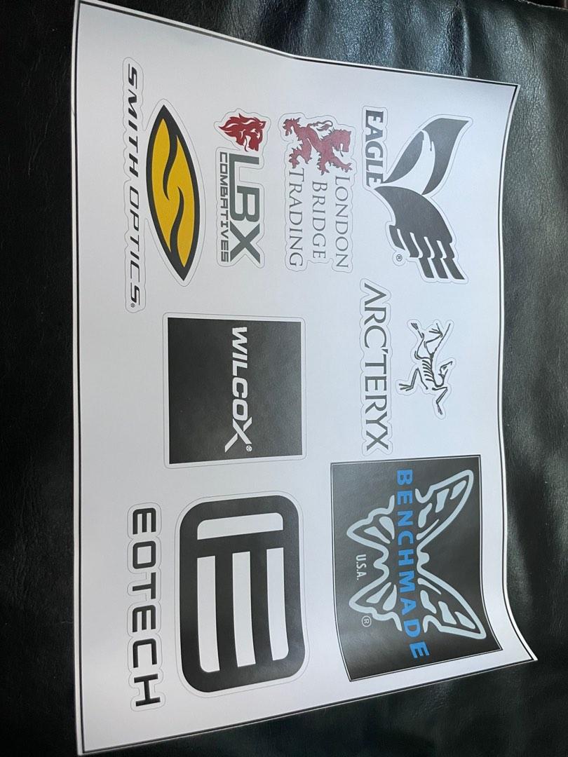 Benchmade/ Arcteryx / LBT Pvc stickers, Hobbies & Toys, Stationery ...