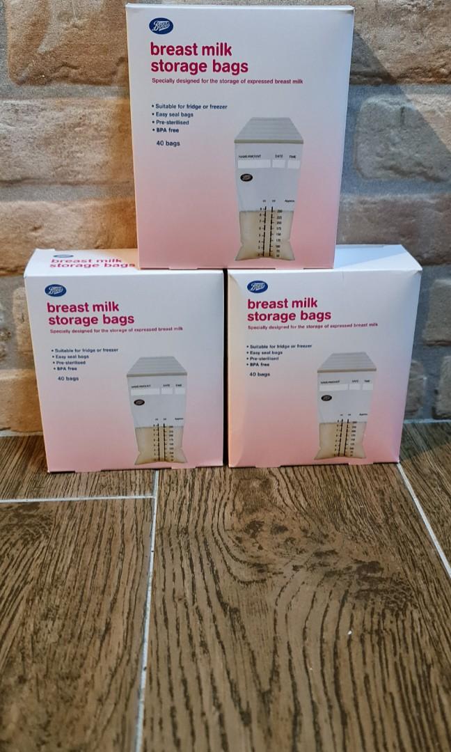 Boots Breast Milk Storage Bags, 40/set, Brand New, Babies & Kids ...