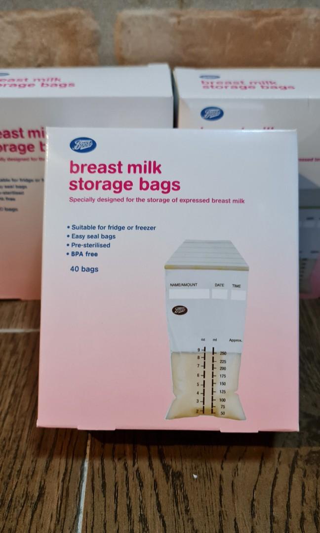 Boots Breast Milk Storage Bags, 40/set, Brand New, Babies & Kids ...