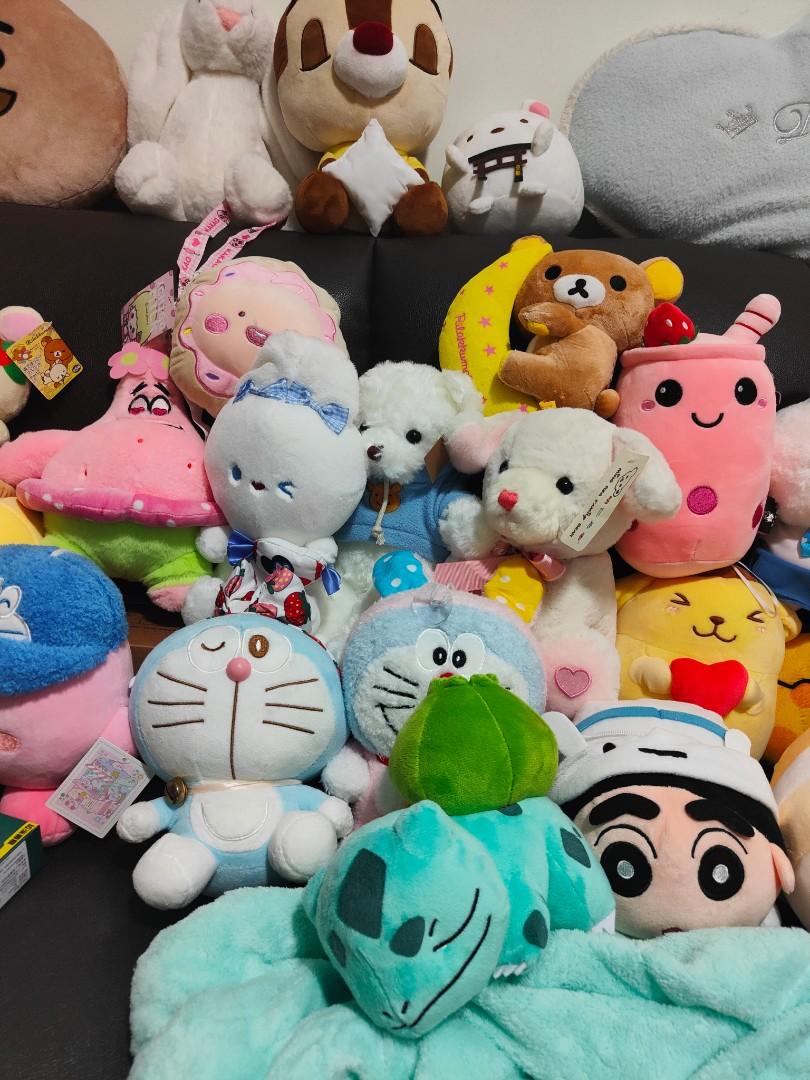 All Brand new Plush Stuffed toys Kirby Shin Chan Duck Doraemon ...