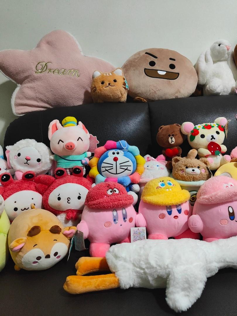All Brand new Plush Stuffed toys Kirby Shin Chan Duck Doraemon ...