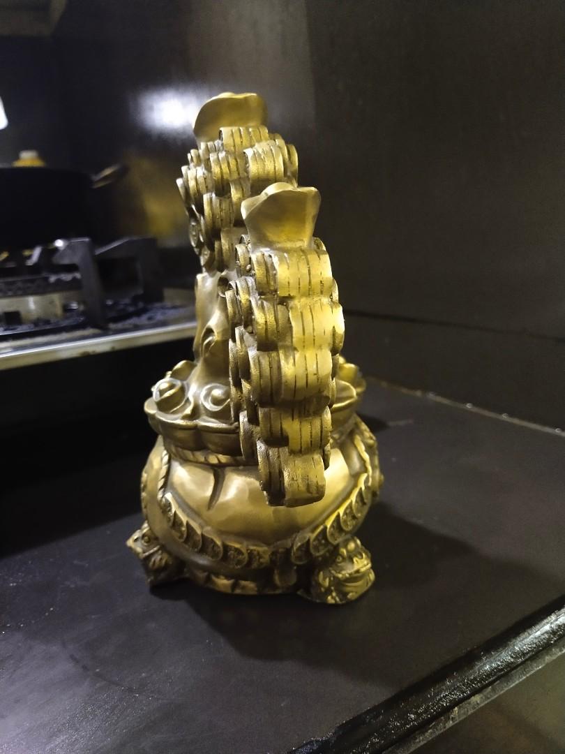 Brass lucky money tree statue display, Hobbies & Toys, Memorabilia ...