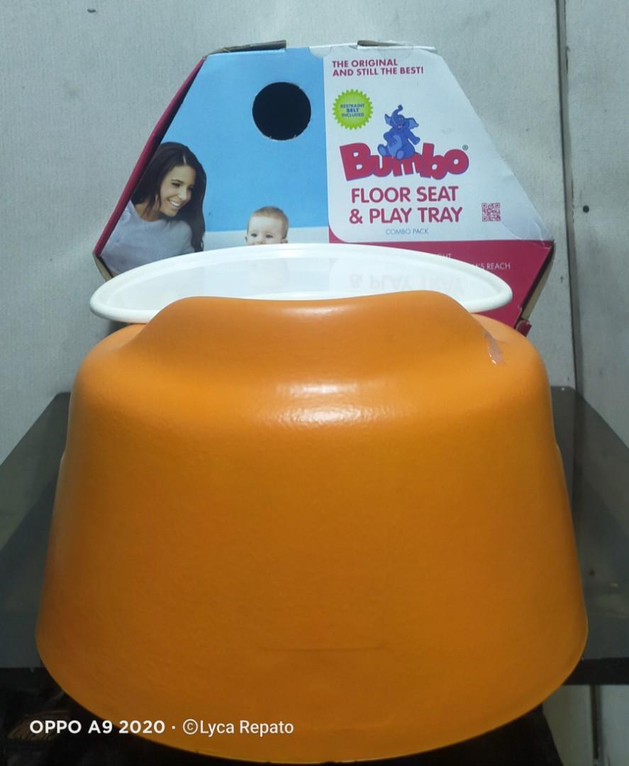 Bumbo Floor Seat & Play Tray (COMPLETE) on Carousell