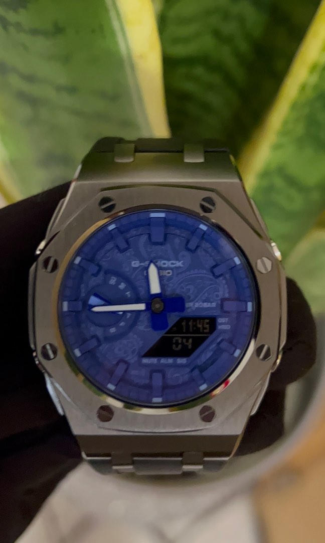 Casio gshock ga2100 ga2110 blue custom titanium theme combi, Men's ...