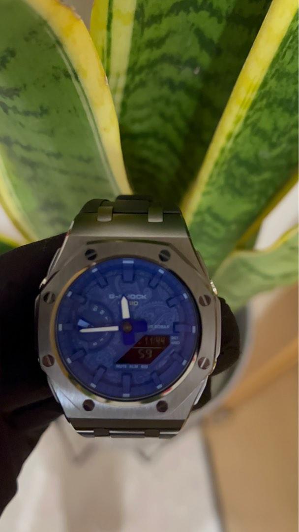 Casio gshock ga2100 ga2110 blue custom titanium theme combi, Men's ...