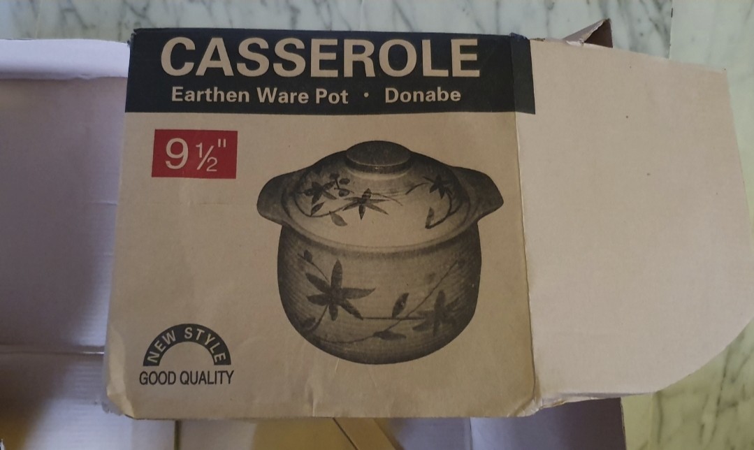 Casserole Earthen Ware Pot 9.5inch, TV & Home Appliances, Kitchen ...