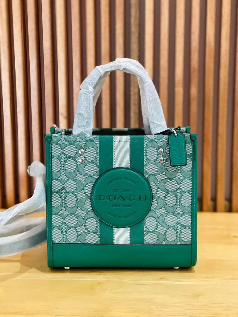 Coach Dempsey 22 In Signature Jacquard With Stripe And Coach Patch ...