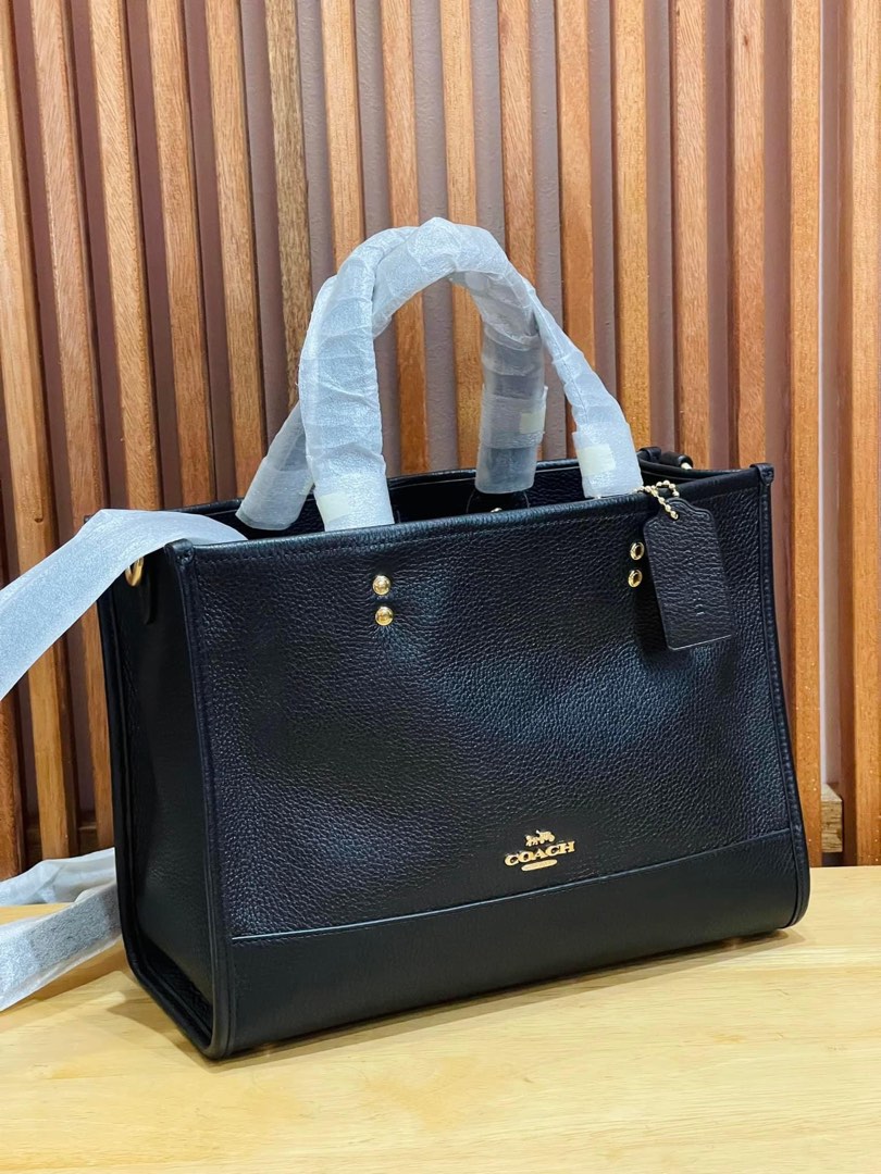 Coach Dempsey Medium Carryall Black, Women's Fashion, Bags & Wallets ...