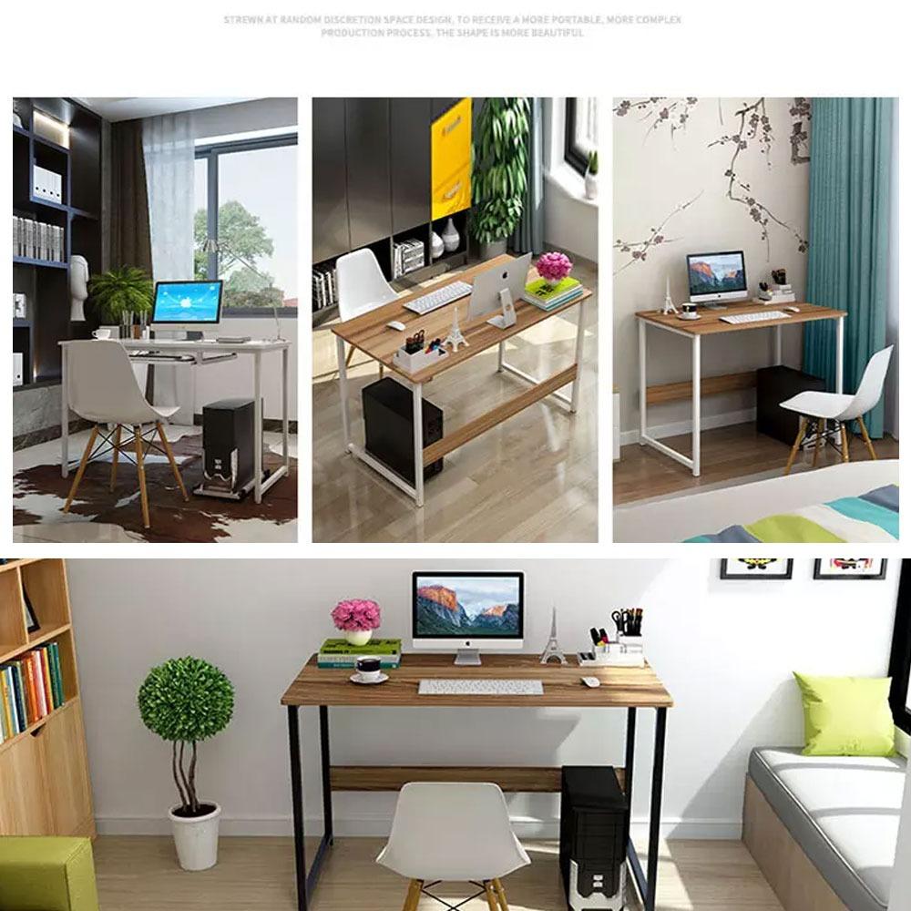 Computer Desk Small Table Desktop Solid Wood Color Desk Modern Study ...