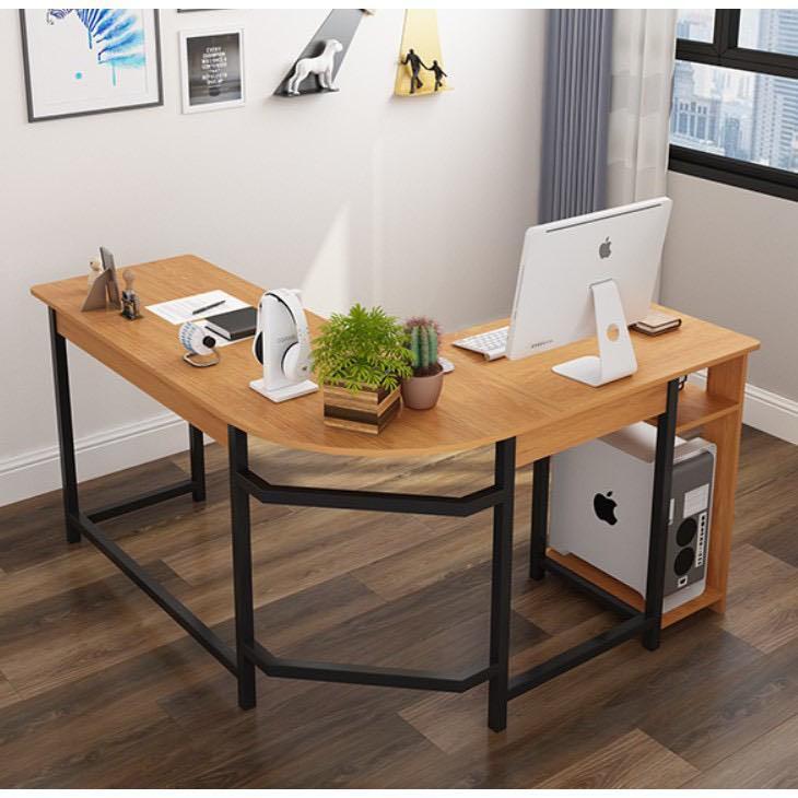 Computer table L-shape (2 set), Furniture & Home Living, Furniture ...