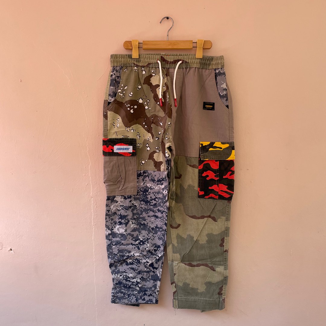 Coursemys Multi Camo Cargo pants, Men's Fashion, Bottoms, Jeans on ...