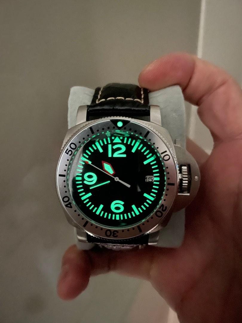 Custom Seiko Mod PAM Diver, Men's Fashion, Watches & Accessories ...