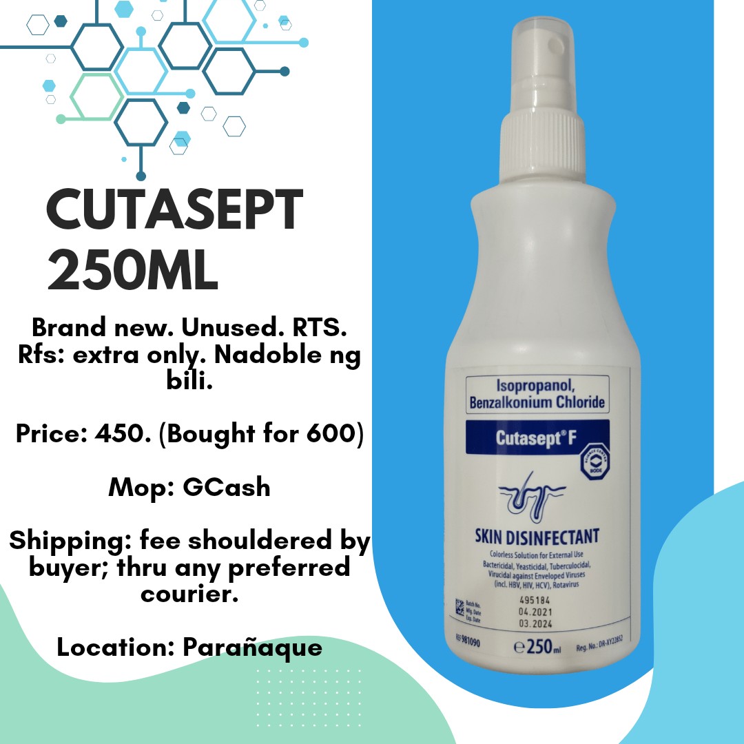 Cutasept 250ml, Beauty & Personal Care, Sanitary Hygiene on Carousell