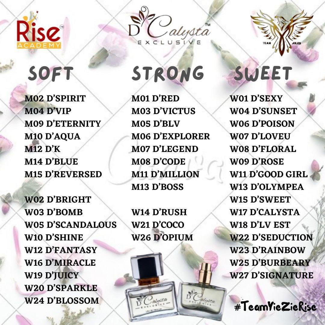 D Calysta Exclusive Perfume For Men & Woman, Beauty & Personal Care ...