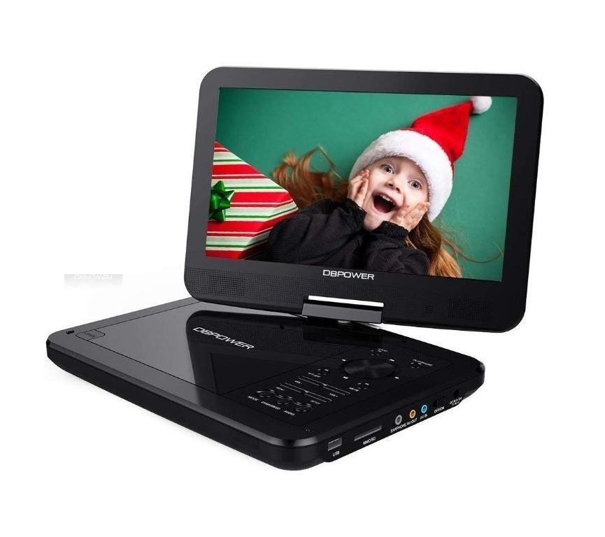 DBPOWER 10" Portable DVD Player with 5-Hour Rechargeable Battery, 10 ...