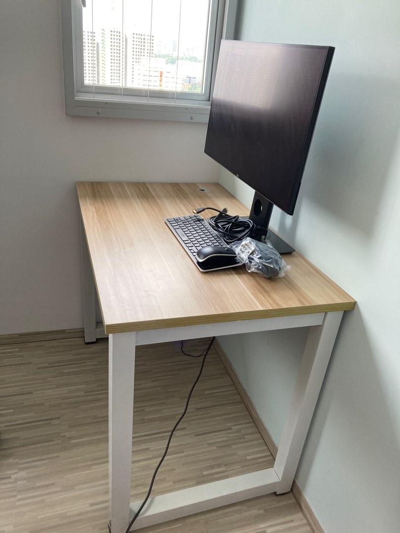 Dell Monitor with table and chair, Computers & Tech, Parts ...