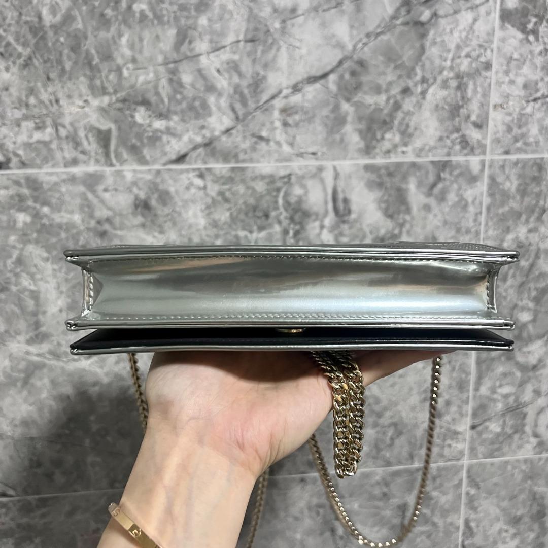 Dior Diorama Wallet On Chain WOC Silver, Luxury, Bags & Wallets on ...