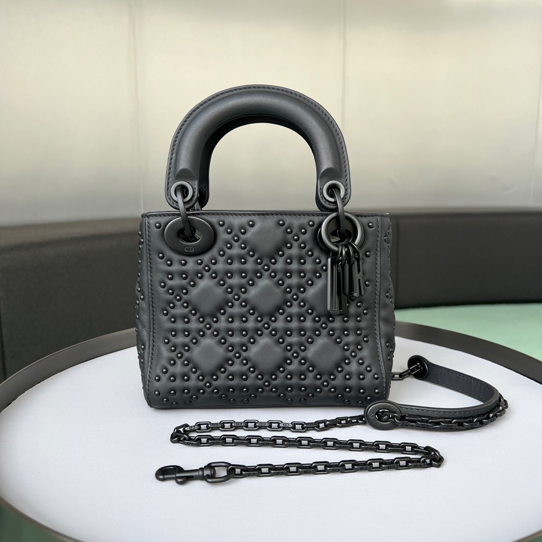 Dior Lady Dior Studs Mini, Luxury, Bags & Wallets on Carousell