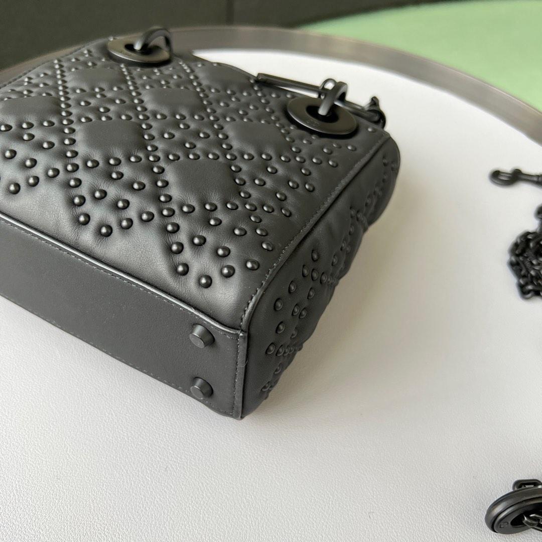 Dior Lady Dior Studs Mini, Luxury, Bags & Wallets on Carousell