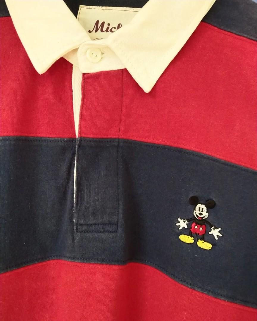 Disney Mickey Mouse Official Merch Rugby Shirt Polo Tee Tshirt Kaos ...
