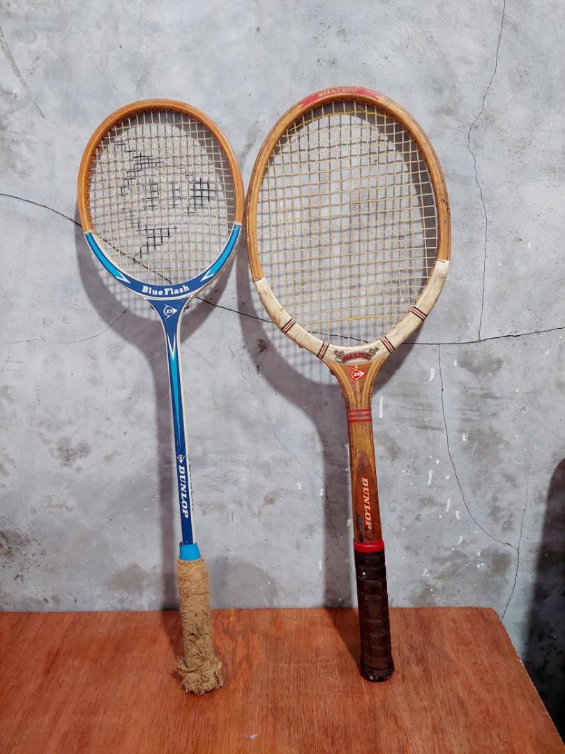 Dunlop Wooden rackets, Sports Equipment, Sports & Games, Racket and Ball Sports on Carousell