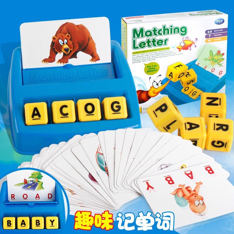 Educational Toys Memorize Words Easily Alphabet Matching Letter Game ...