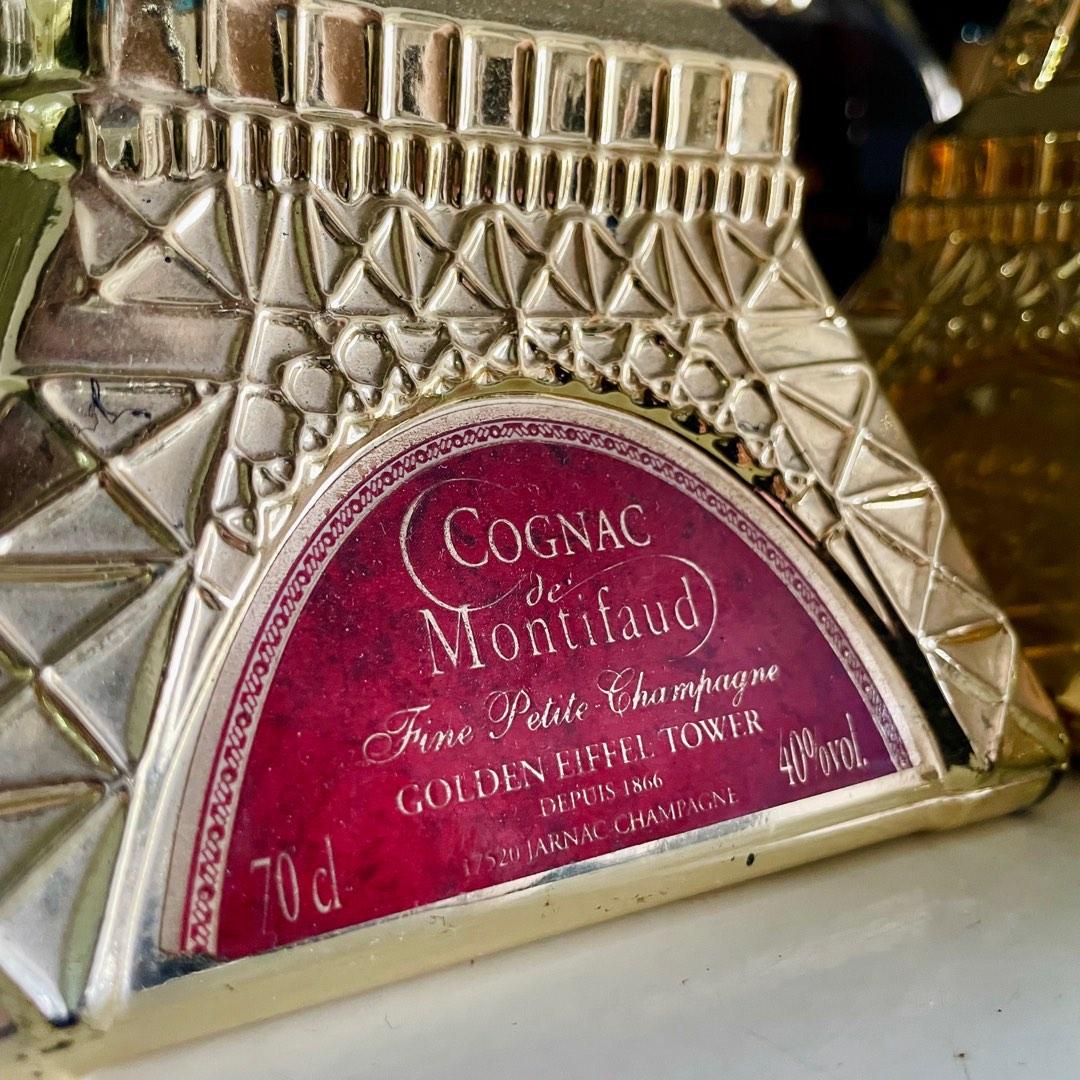 Eiffel Tower Cognac Full Gold Montifaud Brunei 700ml, Food & Drinks ...