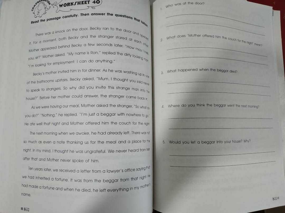 English Comprehension (Primary 3), 興趣及遊戲, 書本 & 文具, 教科書 - Carousell