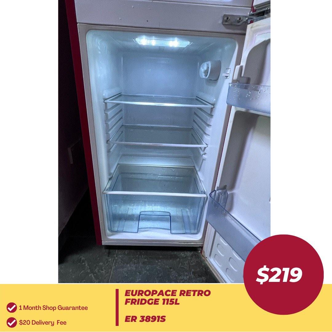 EUROPACE RETRO Fridge 115L ER 3891S (92037), TV & Home Appliances ...