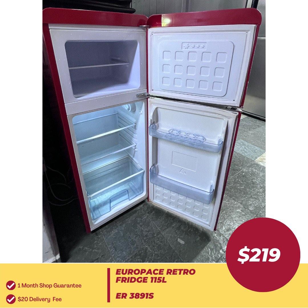 EUROPACE RETRO Fridge 115L ER 3891S (92037), TV & Home Appliances ...