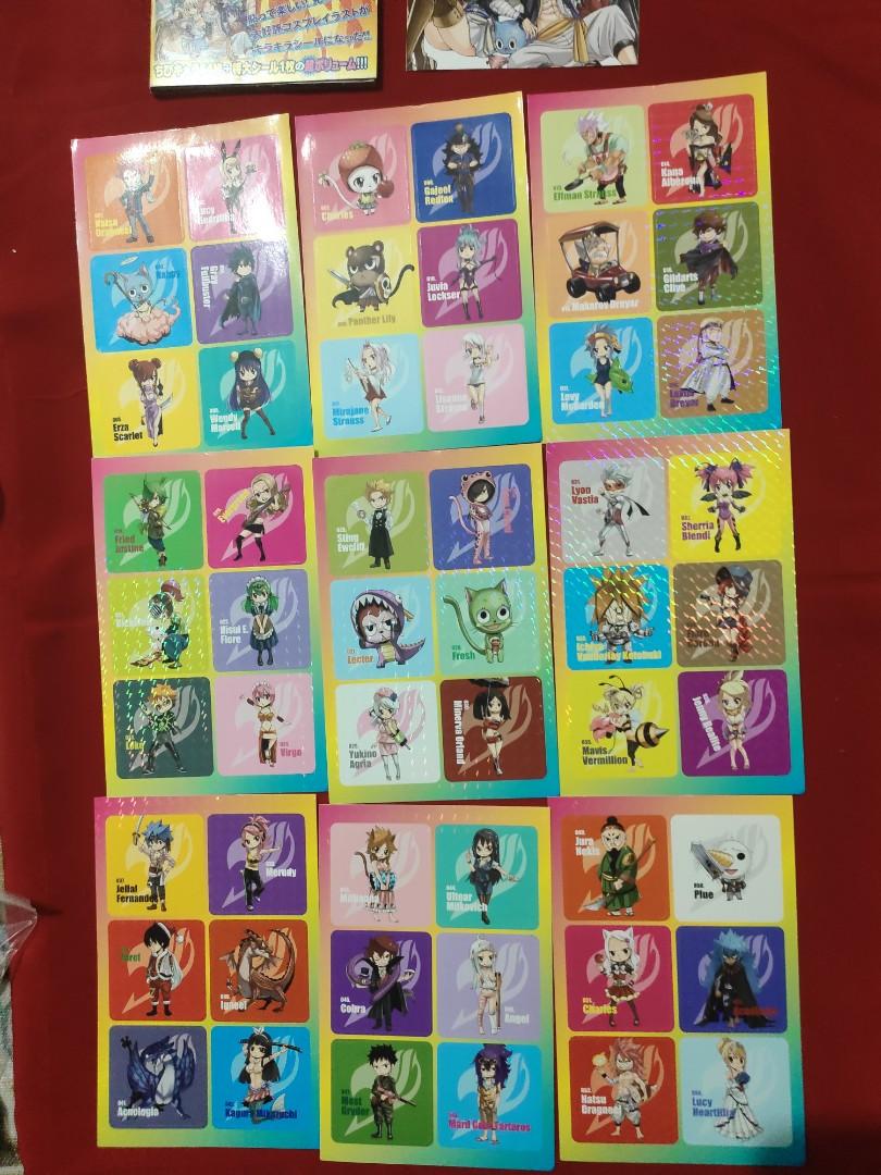 Fairytail rare stickers set, Hobbies & Toys, Collectibles & Memorabilia ...