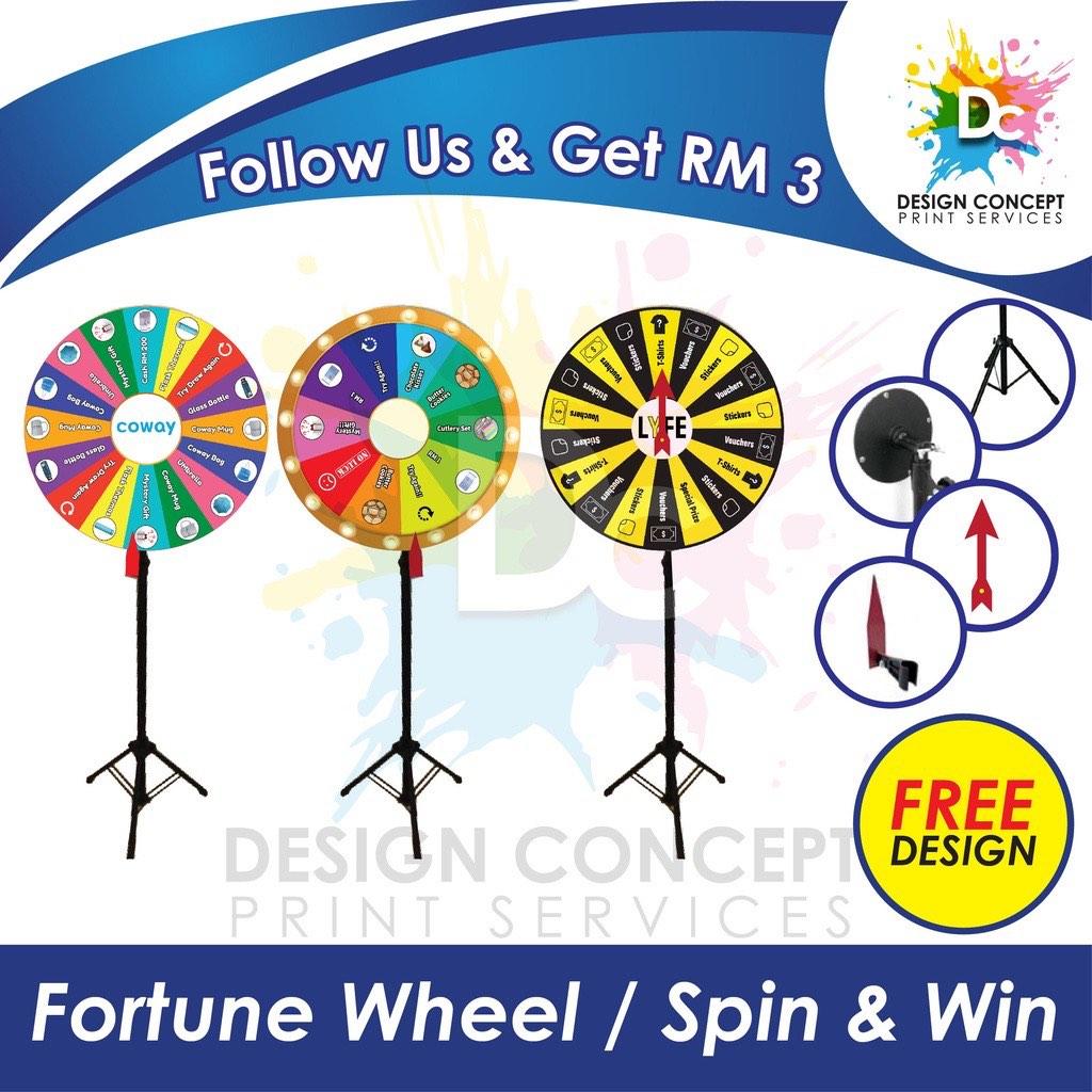 Fortune spin & win wheel with stand, Hobbies & Toys, Toys & Games on ...