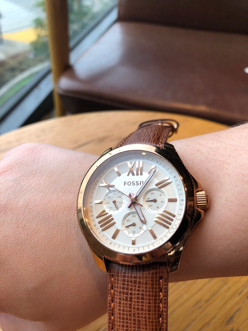 Fossil Rose gold watch, Women's Fashion, Watches & Accessories, Watches ...